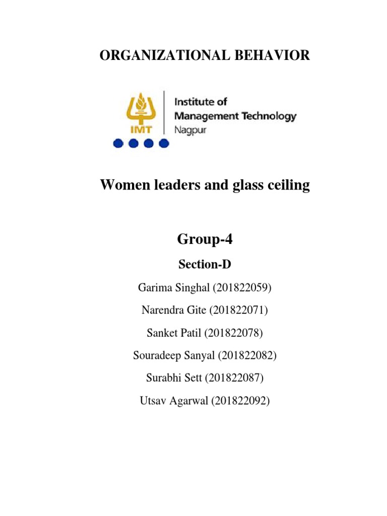 OB Final Report Sec D Group 4 | PDF | Sexual Harassment | The ...