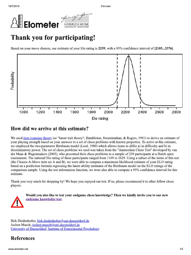 Resultados de Estimación de Rating | PDF