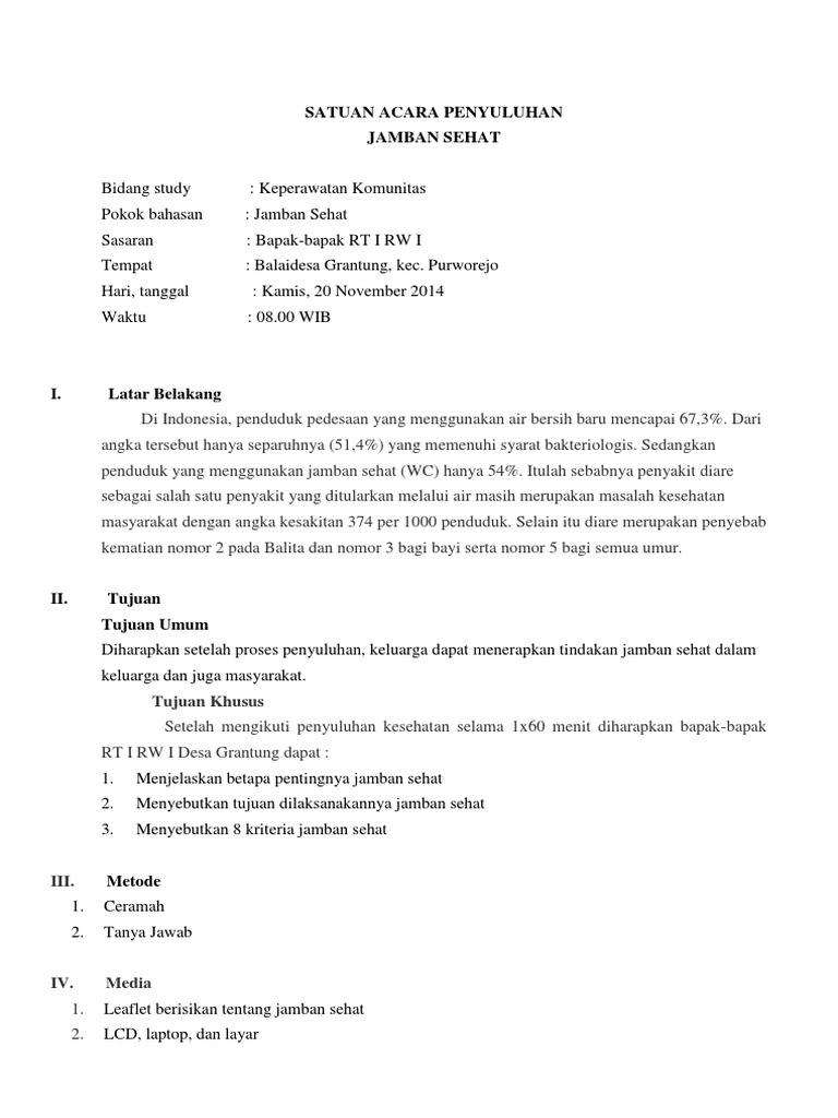 Jamban Sehat | PDF