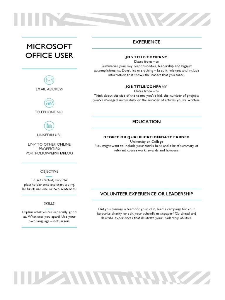 Microsoft Office User: Experience | PDF