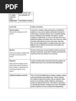 Problem and Solution Lesson Plan | PDF | Lesson Plan | Learning