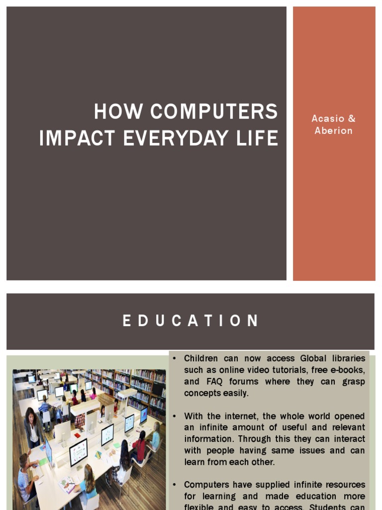 How Computers Impact Everyday Life: Acasio & Aberion | Download Free ...