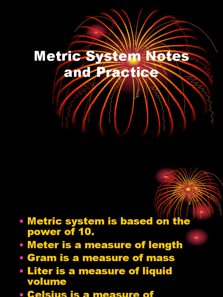 Metric System Notes and Practice | PDF