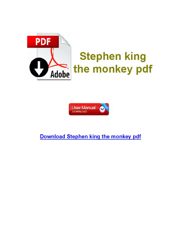 Stephen King The Monkey PDF | PDF | Microsoft Windows | Computing