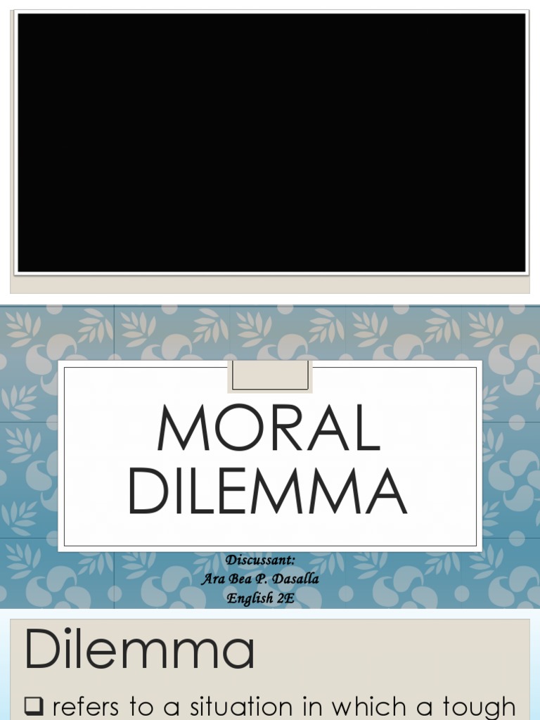 Resolving Moral Dilemmas: An Analysis of Personal, Organizational, and ...
