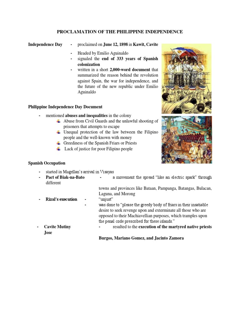 Proclamation of Philippine Independence | PDF | Philippines | Southeast ...
