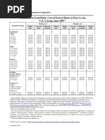 USDA 2025 Monthly Food Cost Plans | PDF | Nutrition | Diet & Nutrition