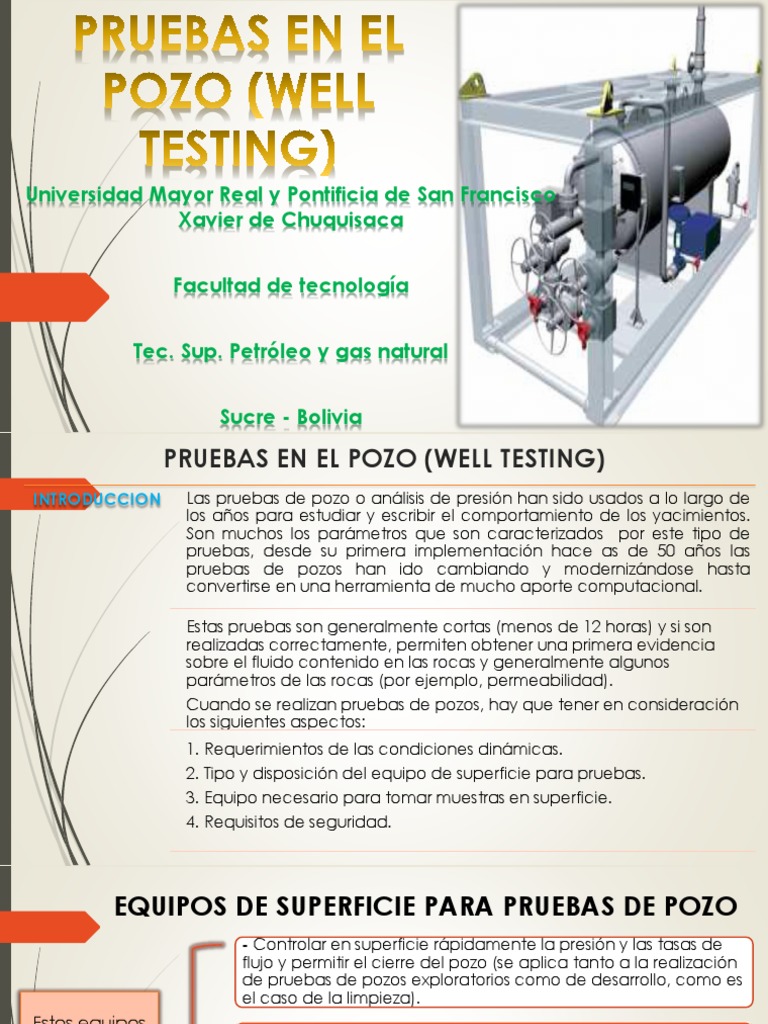 Well Testing | PDF | Bomba | Petróleo