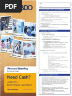 BDO Balance Transfer Low Rate Form | PDF | Credit Card | Banking