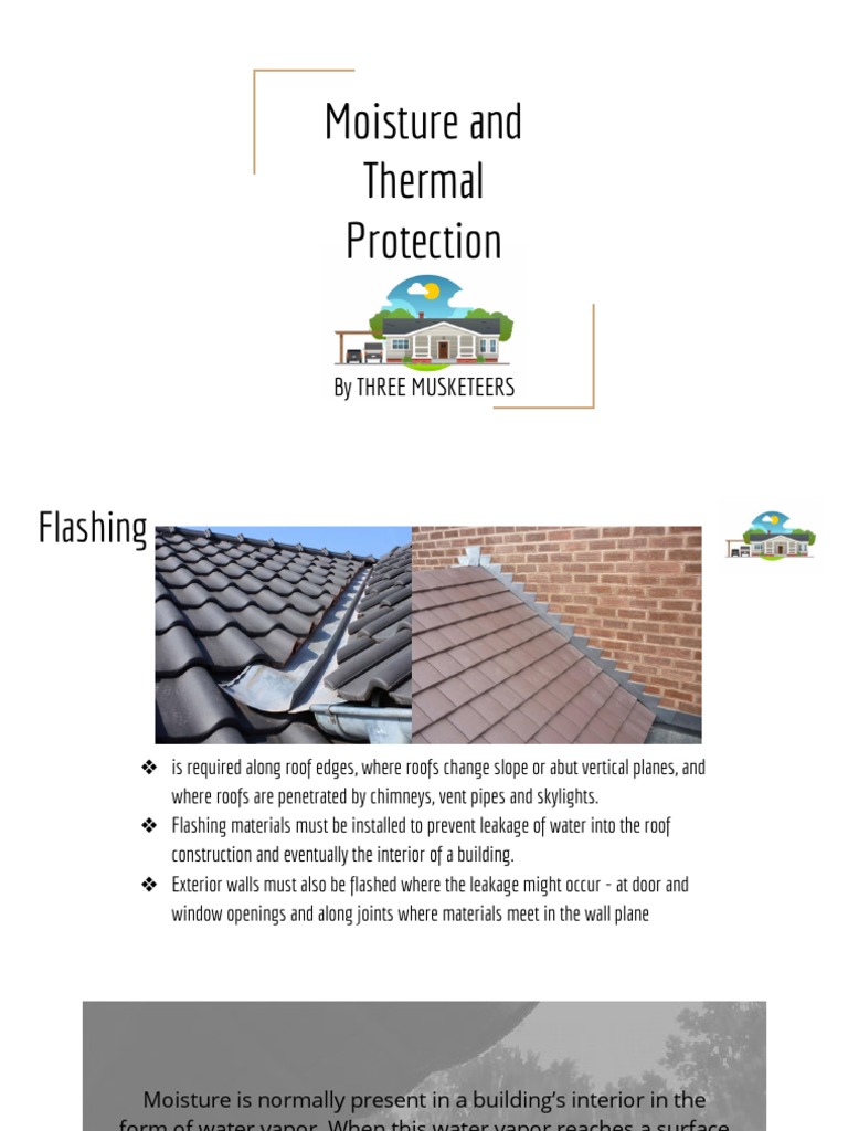 Moisture and Thermal Protection | PDF | Roof | Chimney