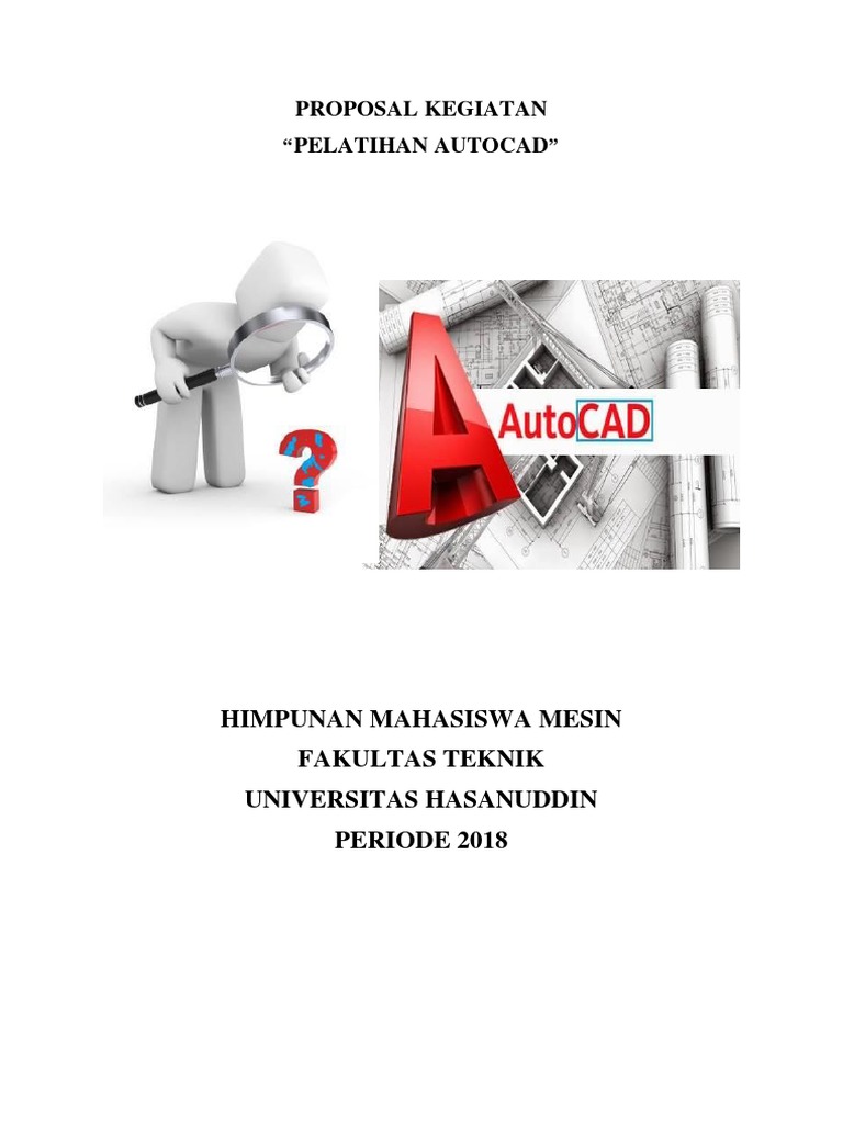 PROPOSAL Kegiatan Autocad | PDF