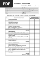 Apas - Form Latest-1 | PDF | Performance Appraisal | Supervisor