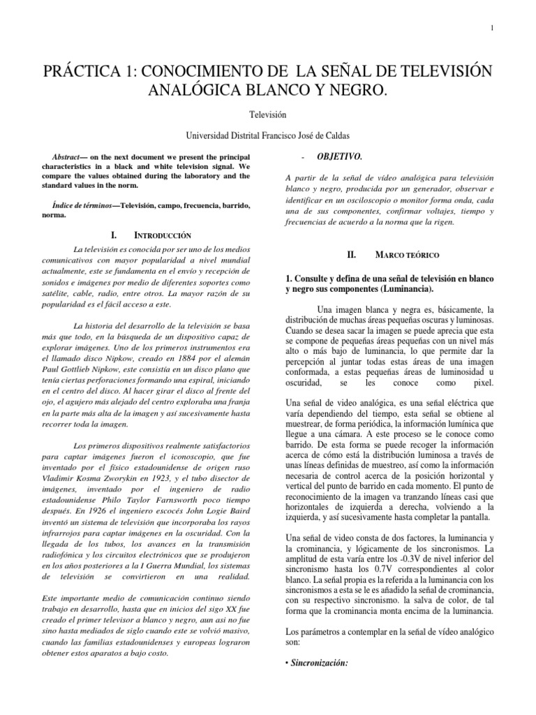 TV1 | PDF | Televisión | Vídeo