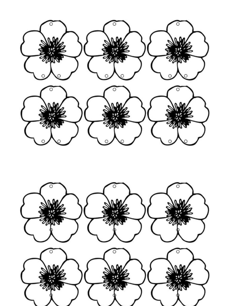 Template Bunga Raya | PDF