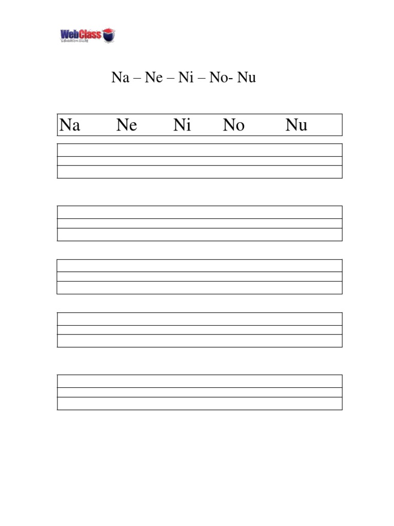 Actividades con la letra N para niños | PDF | Artes del Lenguaje y ...