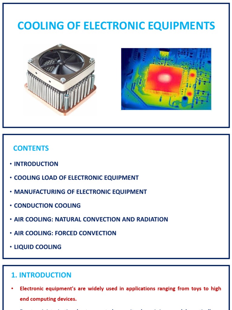 Cooling Methods for Electronic Devices | PDF | Heat Transfer | Printed ...
