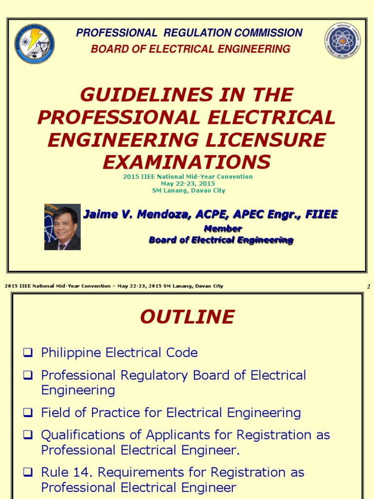 Professional Electrical Engineer Licensing Guide | PDF | Licensure ...