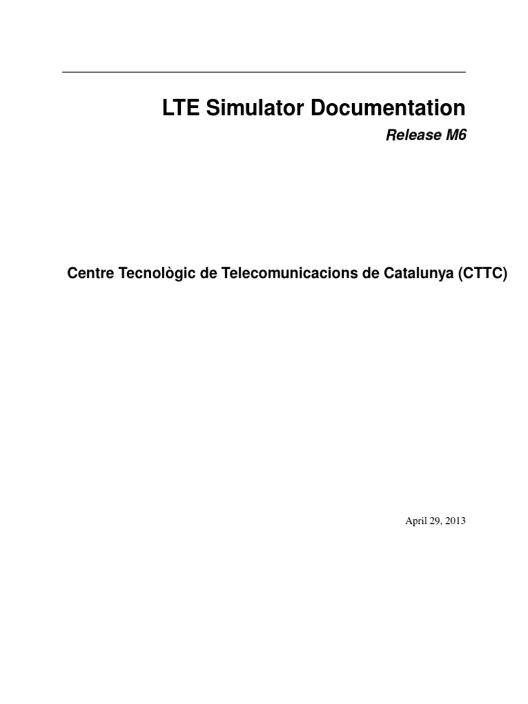 Lte Sim PDF | PDF | Signal To Noise Ratio | Simulation