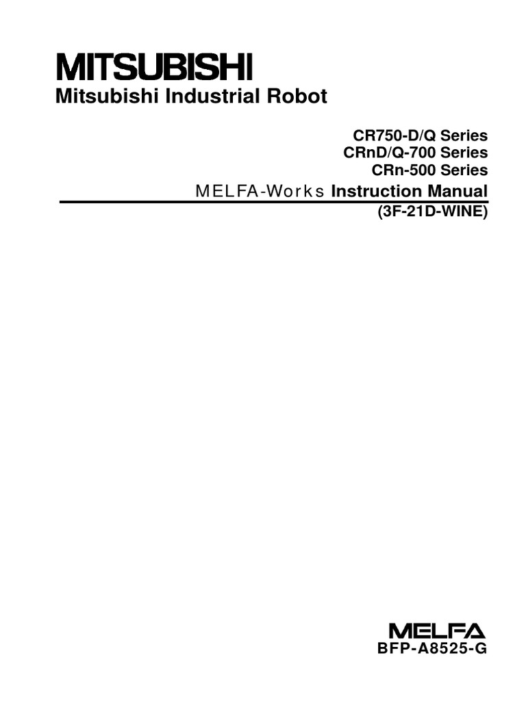 MELFA Works - Instruction Manual PDF | PDF | Computer Program | Programming