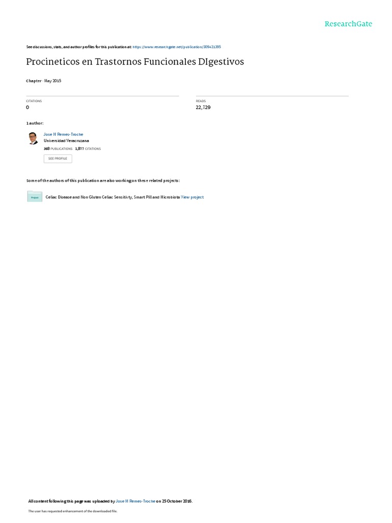 Un análisis de los procinéticos y sus mecanismos de acción en ...