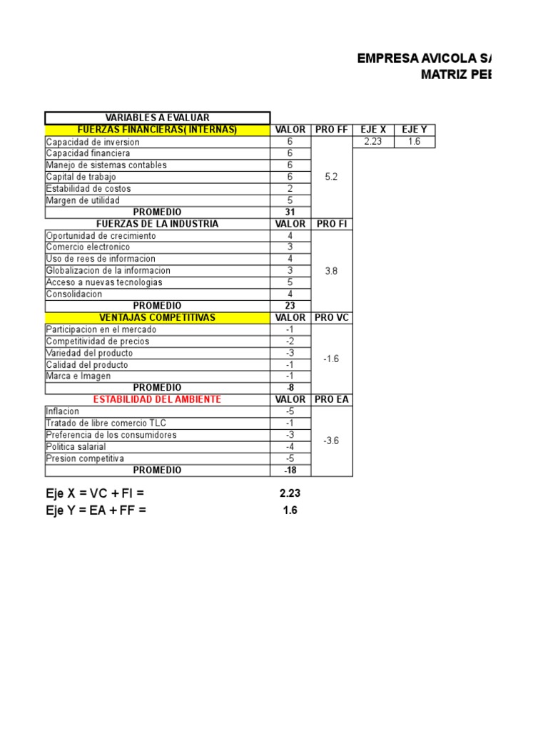 Matriz Peyea | PDF | Mercado (economía) | Marketing