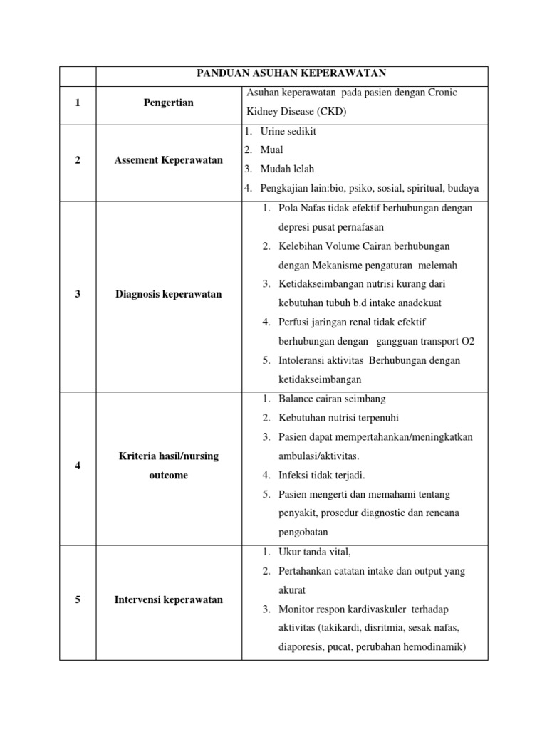 Panduan Asuhan Keperawatan CKD | PDF | Pengembangan Diri | Kesehatan Holistik