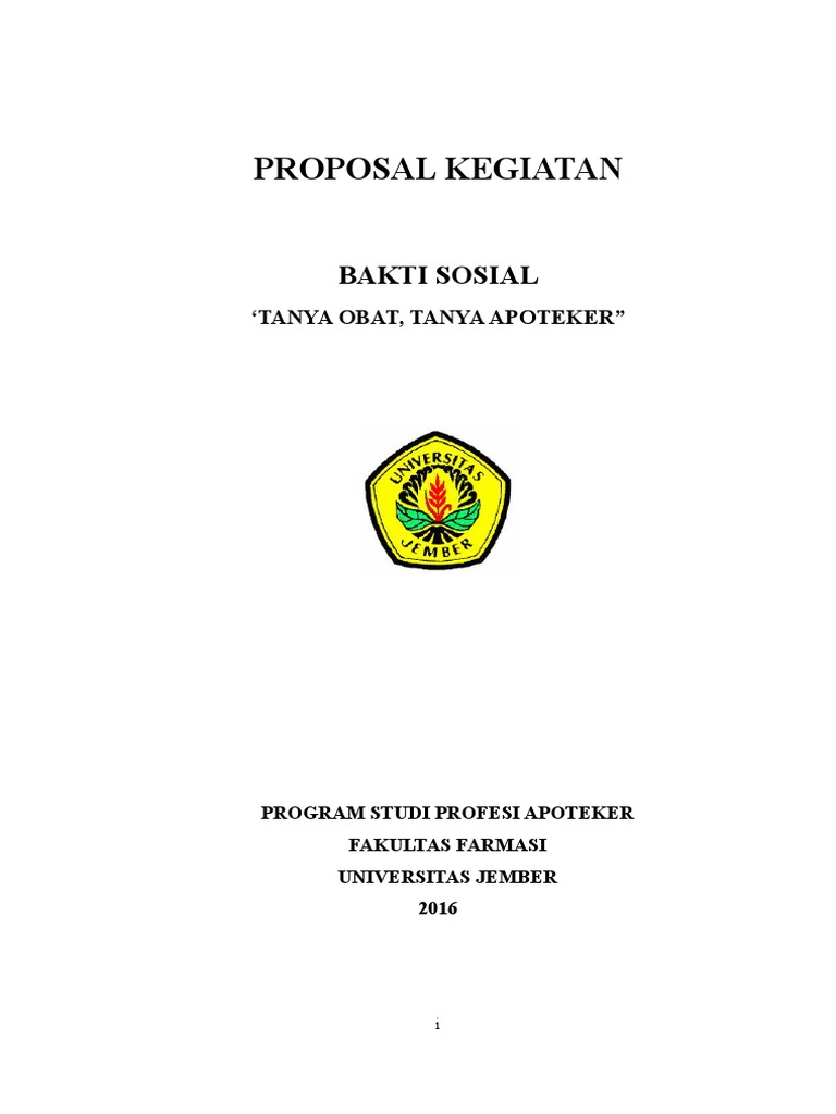 Proposal Baksos Untuk Universitas (Pendanaan) | PDF