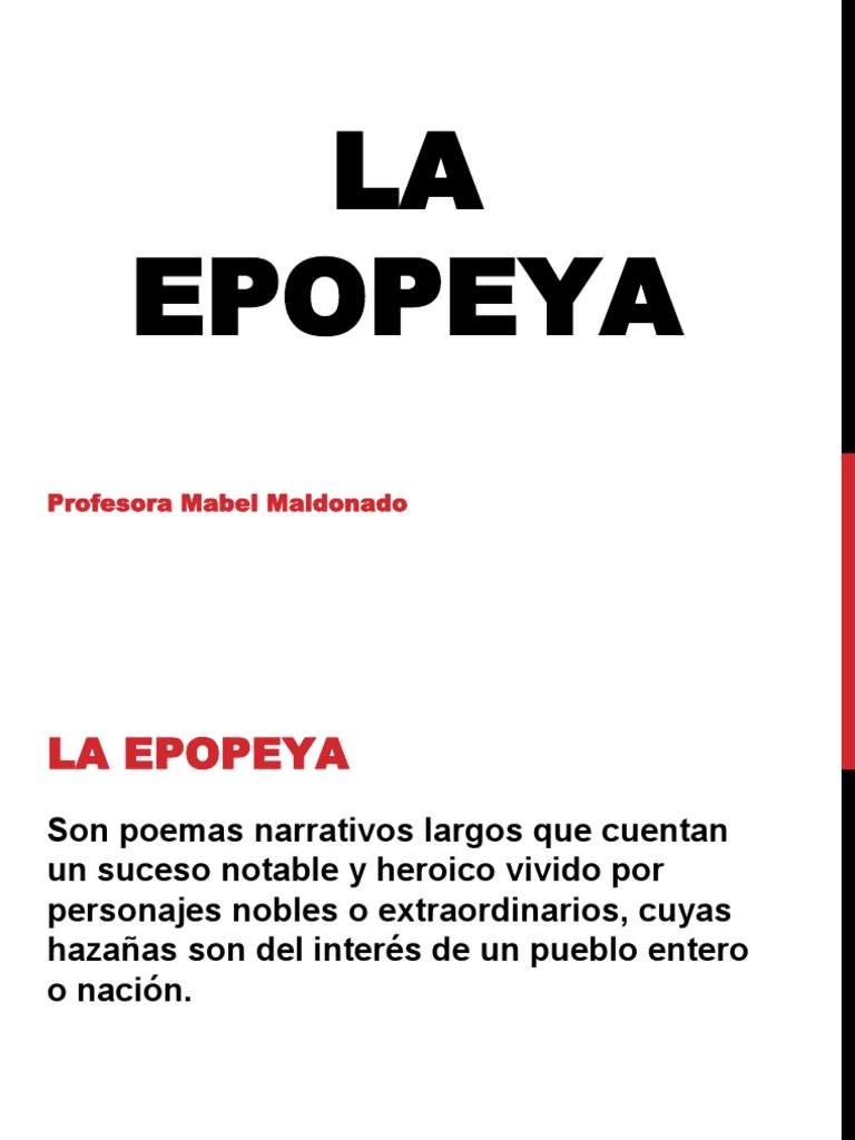 Características y Origen de la Epopeya | PDF | Poesía épica | Mitología ...