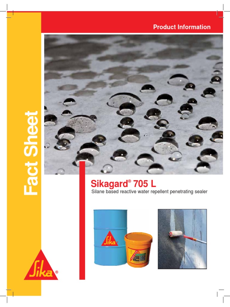 Sika Guard Water Repealant (Internal Coating) | PDF | Water | Materials