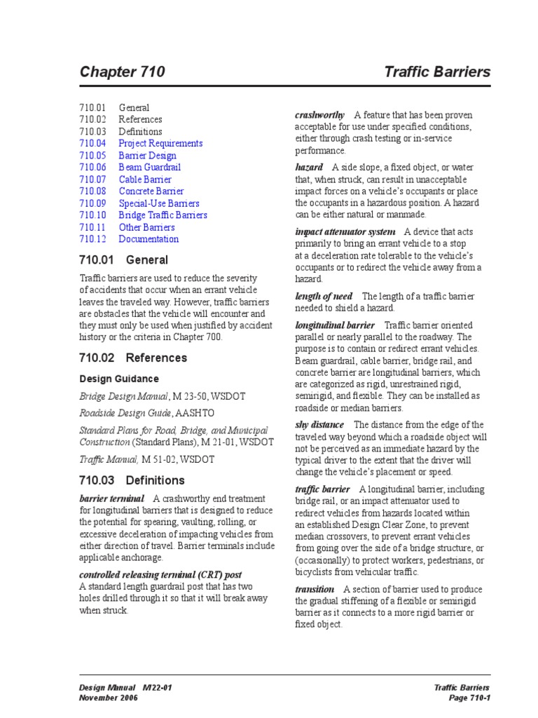 Barrier Design | PDF | Road Transport | Transportation Engineering