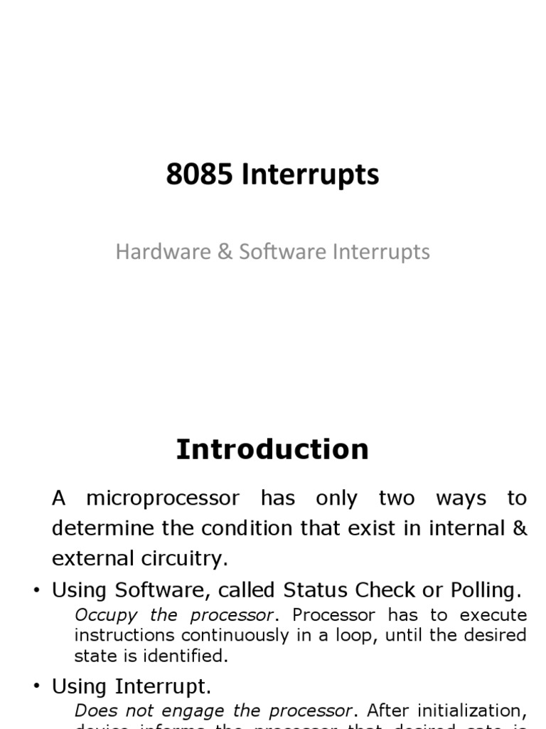 Hardware & Software Interrupts | PDF | Central Processing Unit ...