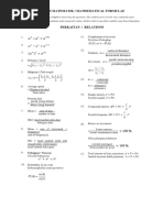 Rumus Matematik KSSM SPM 2021 | PDF | Area | Volume