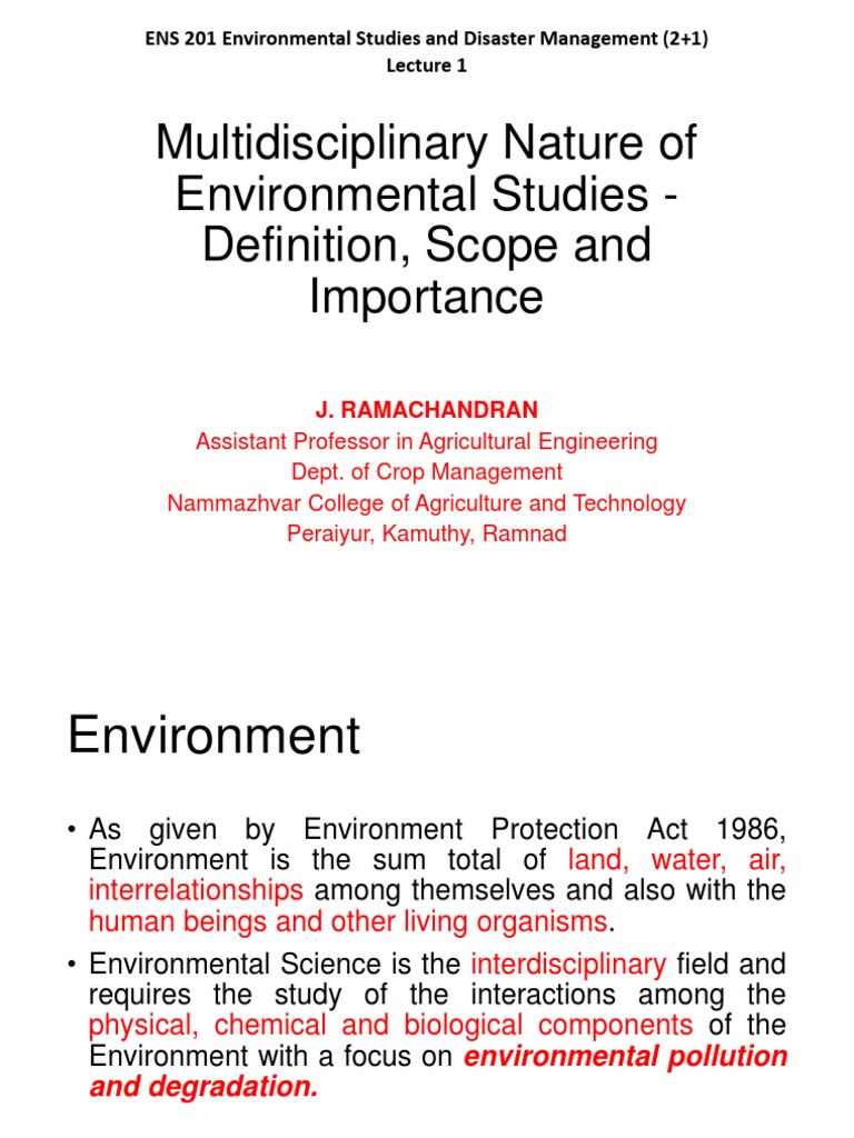 Lec 1 | PDF | Environmental Science | Earth