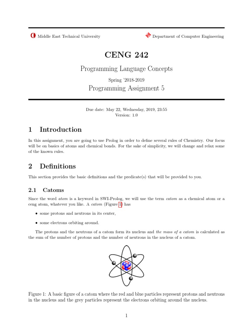 CENG 242: Programming Language Concepts | PDF | Ion | Atomic Nucleus