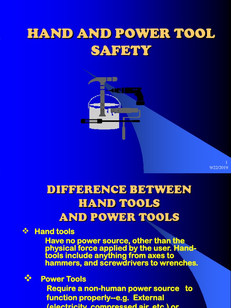 Hand and Power Tool Safety | PDF | Drill | Screw