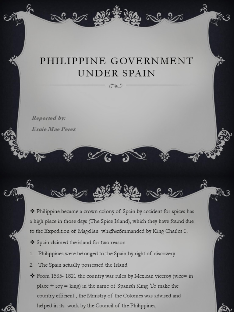 Philippine Government Under Spain | PDF | Governor | Social Institutions
