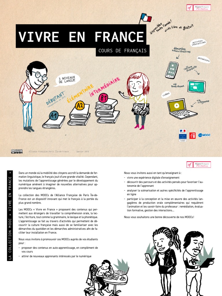 MOOCs pour Vivre en France | PDF | Langue française | Pédagogie
