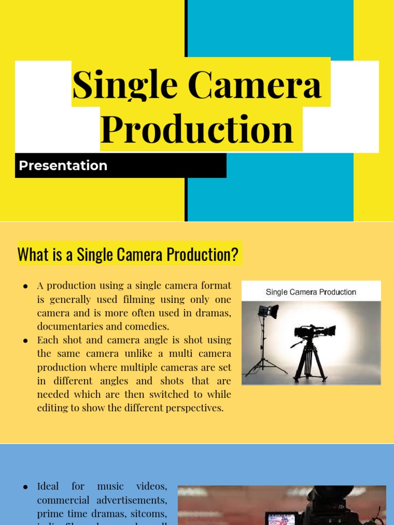 Single Camera Production | PDF | Filmmaking | Entertainment