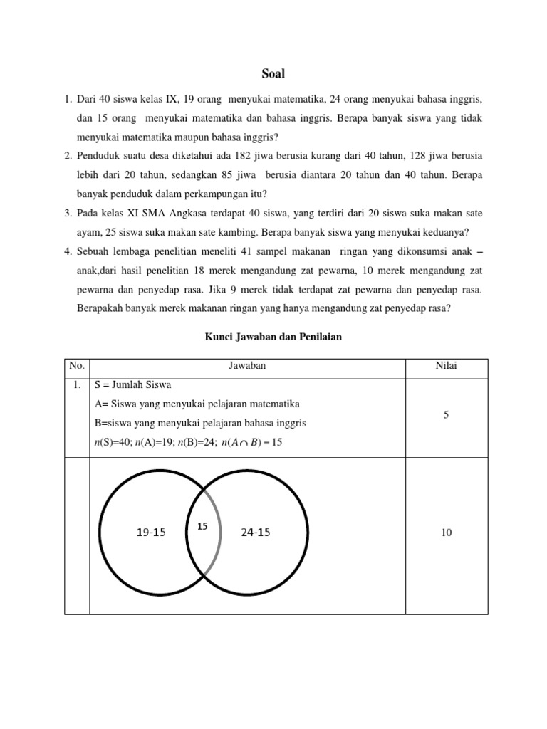 Soal Mini Riset | PDF