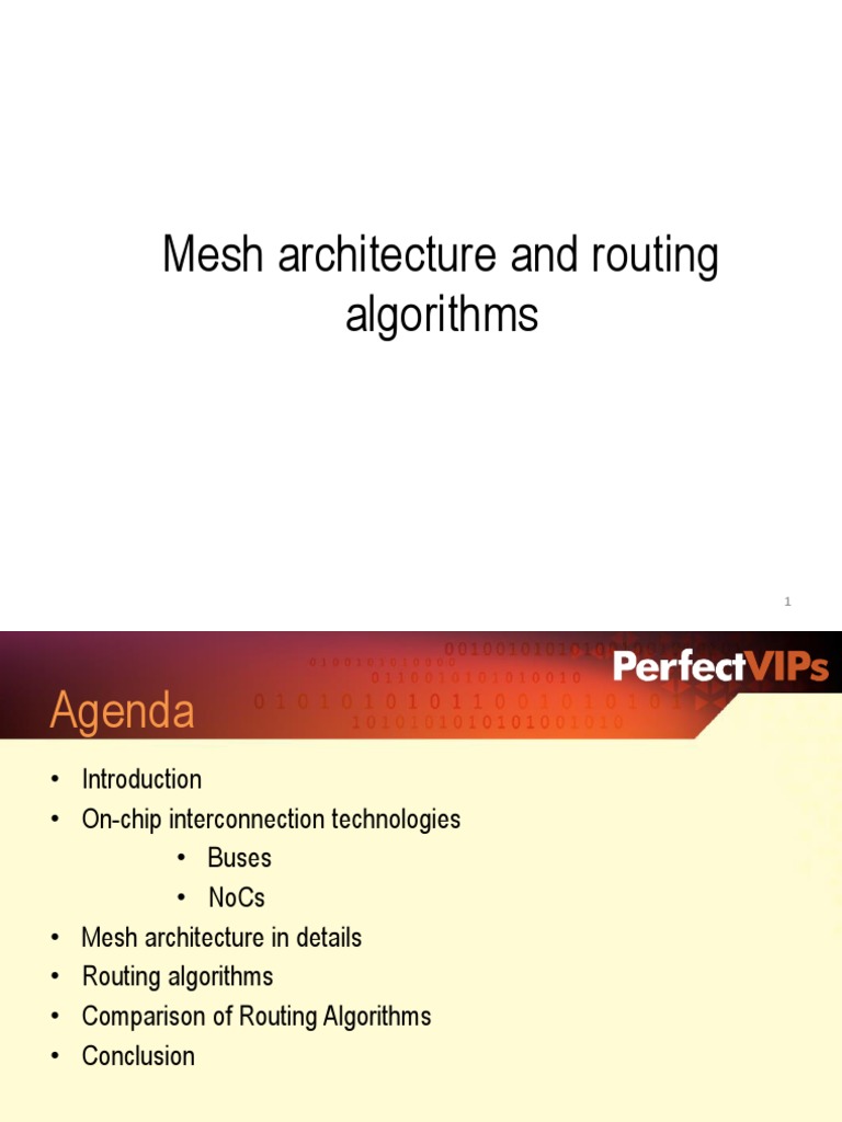 Mesh Architecture and Routing Algorithms | PDF | Network Topology ...