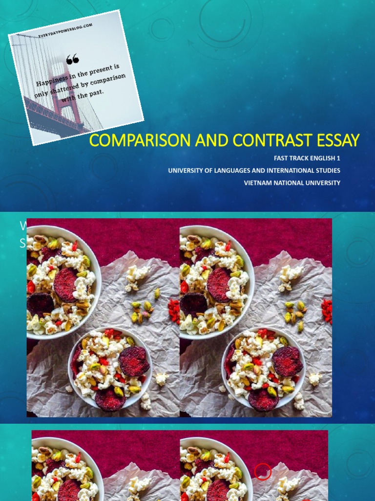 Comparing Approaches to Comparing and Contrasting Subjects in an ...