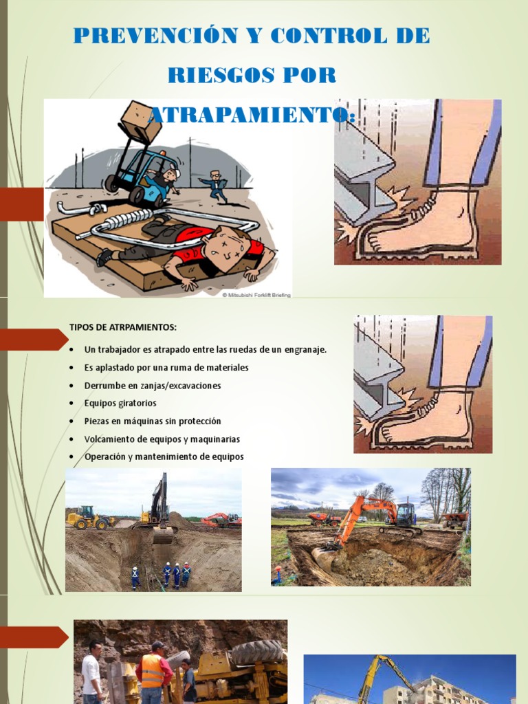 Prevención y Control de Riesgos Por Atrapamiento | PDF | Máquina elevadora