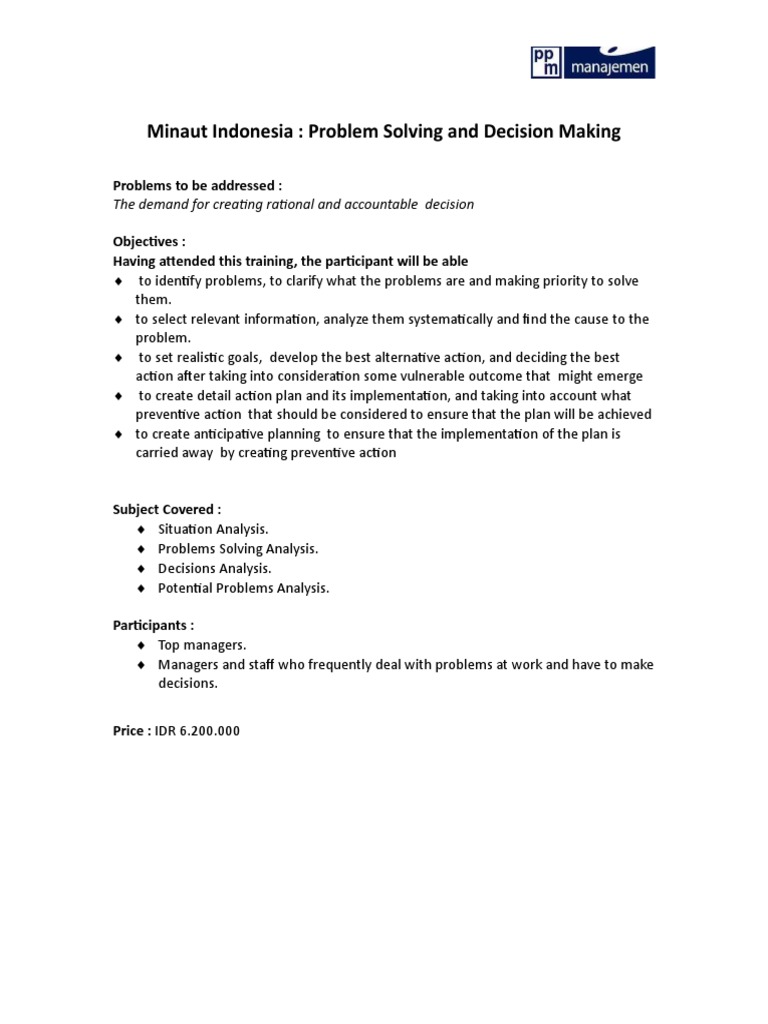 Minaut Indonesia2 | PDF | Decision Making | Cognition