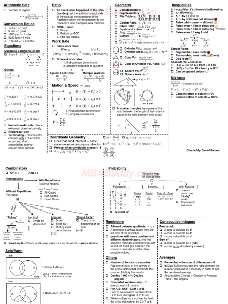 GMAT | PDF | Fraction (Mathematics) | Ratio