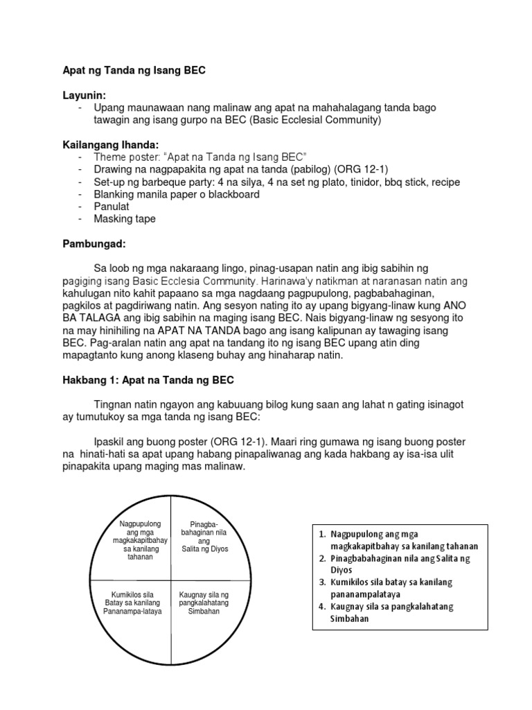 Apat NG Tanda NG Isang BEC | PDF