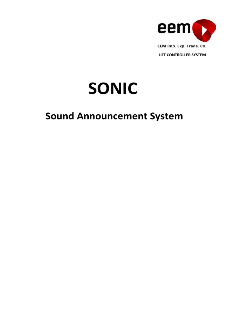 Sonic User Manual - en | PDF | Software | Computing
