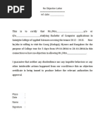 Leave Sanction Letter for Visa Application | PDF