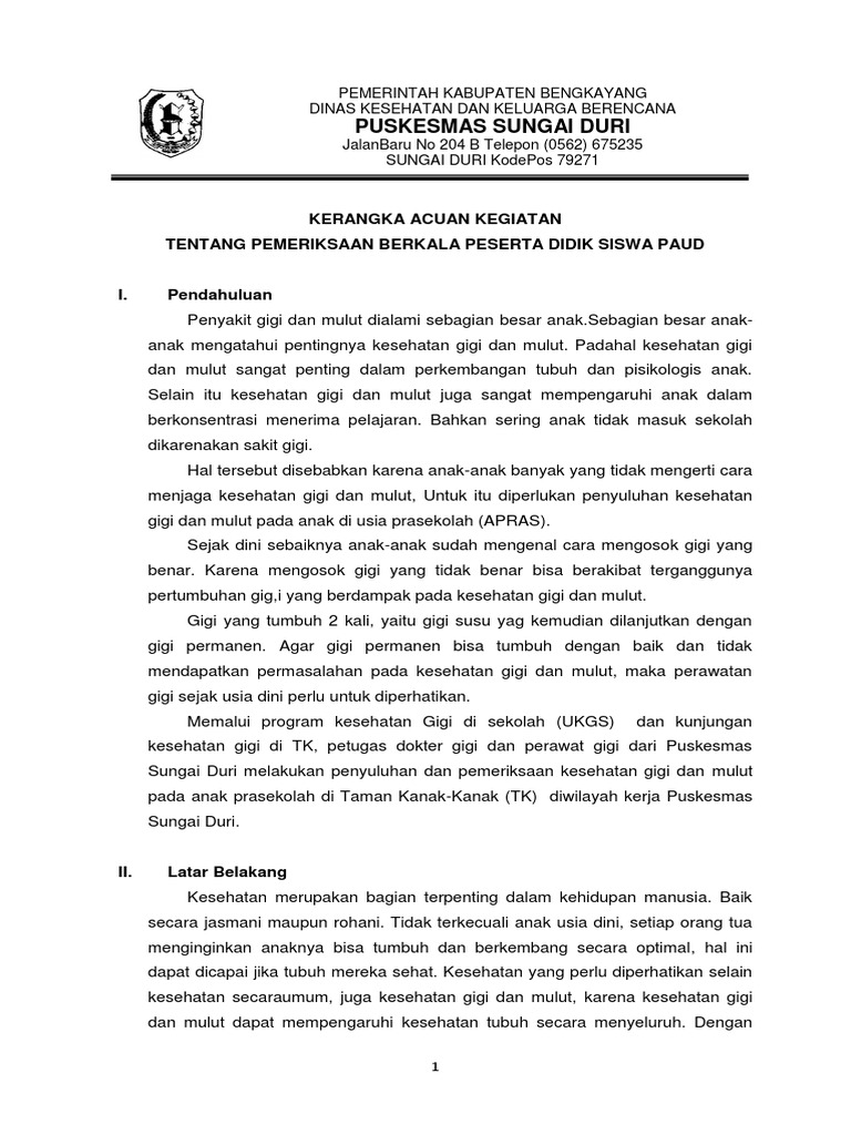 Kak Gigi Paud | PDF