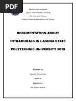 Narrative Report For Intramurals 2023 | PDF