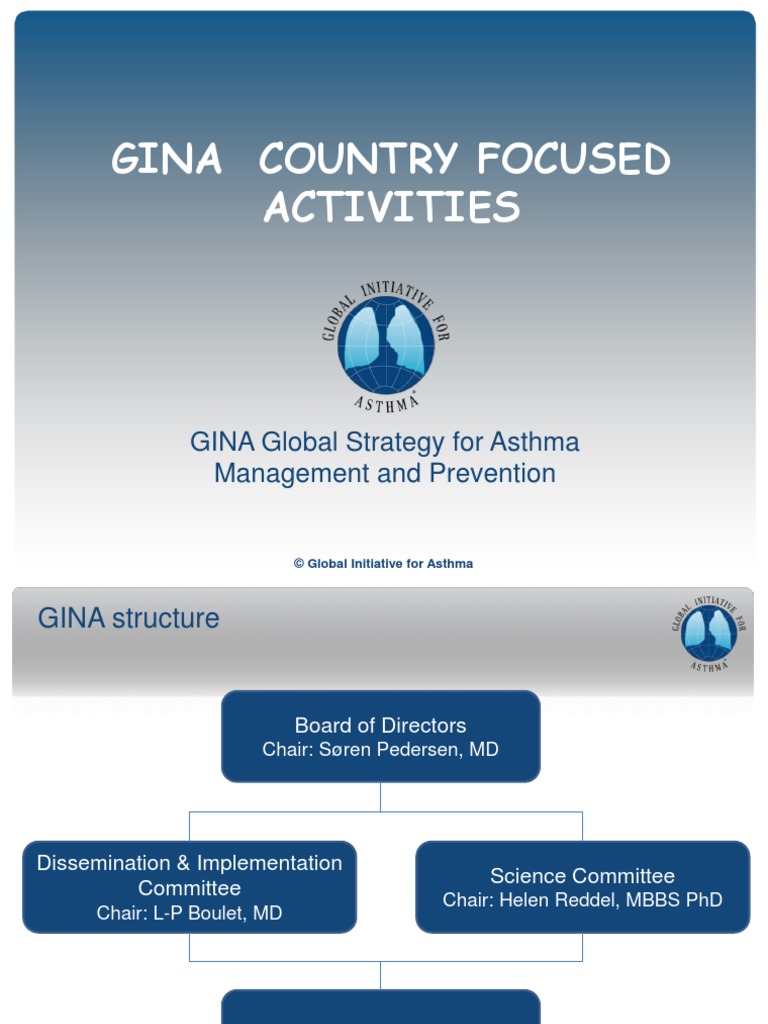 Gina Country Focused Activities: GINA Global Strategy For Asthma ...